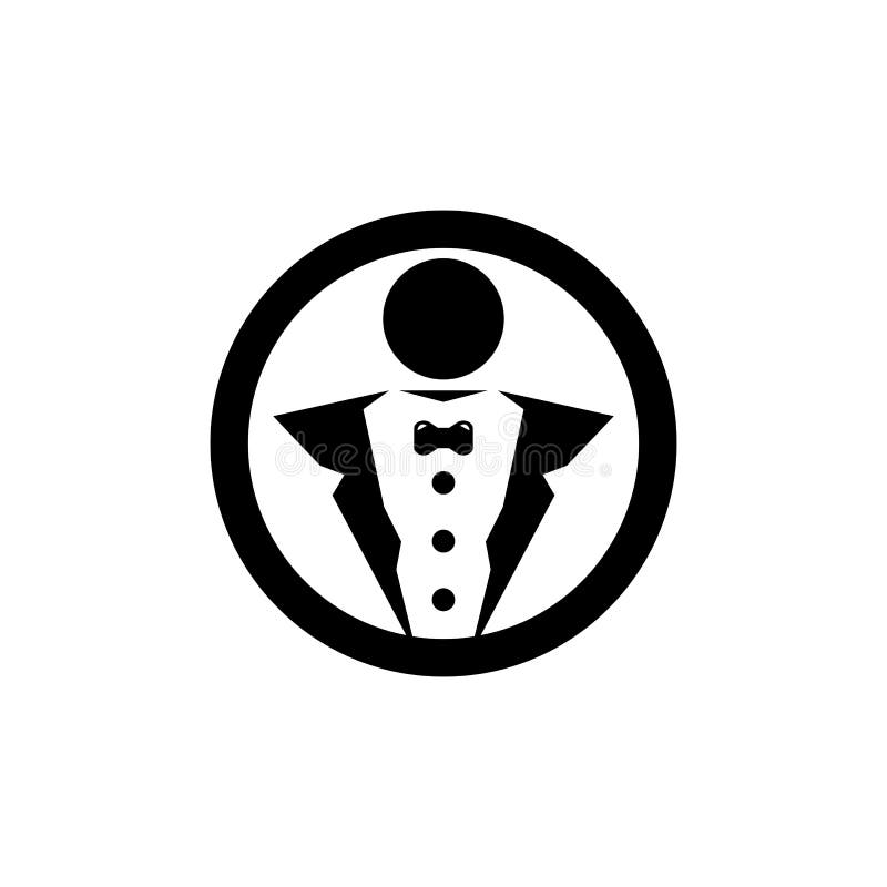 Tuxedo Icon and Symbol Vector Template Stock Illustration ...