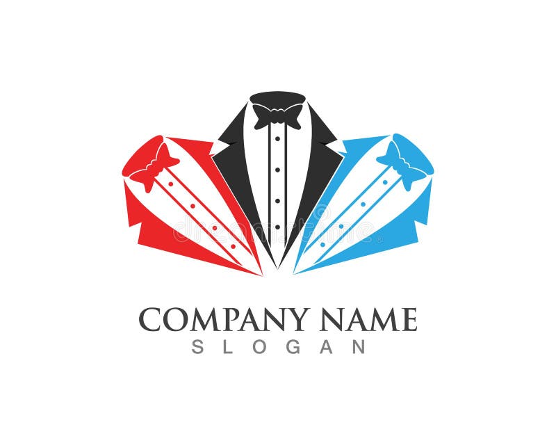 Tuxedo Logo design icon stock vector. Illustration of shirt - 121373740
