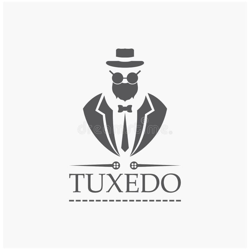 Tuxedo Logo Icon Vector Design Template Illustration Stock Vector ...