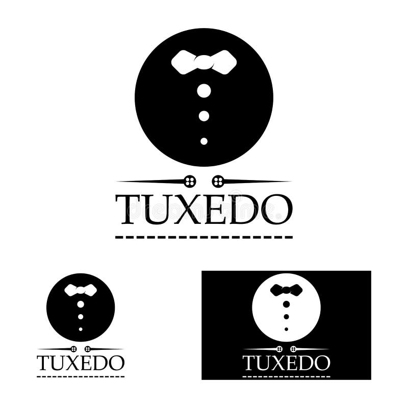 Tuxedo Logo Icon Vector Design Template Illustration Stock Vector ...