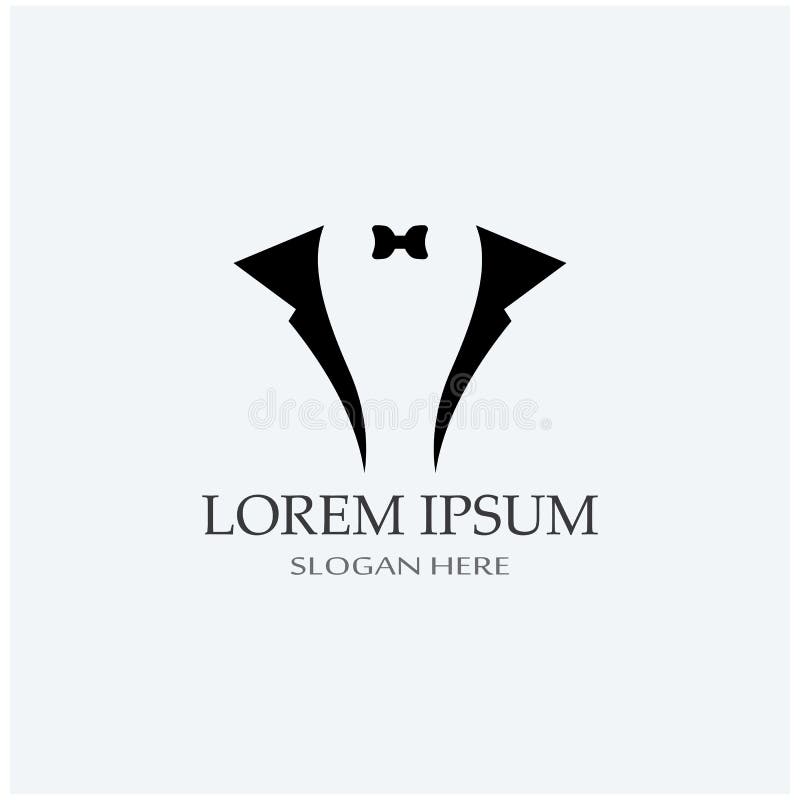 Tuxedo Logo Icon Vector Design Template Illustration Stock Vector ...