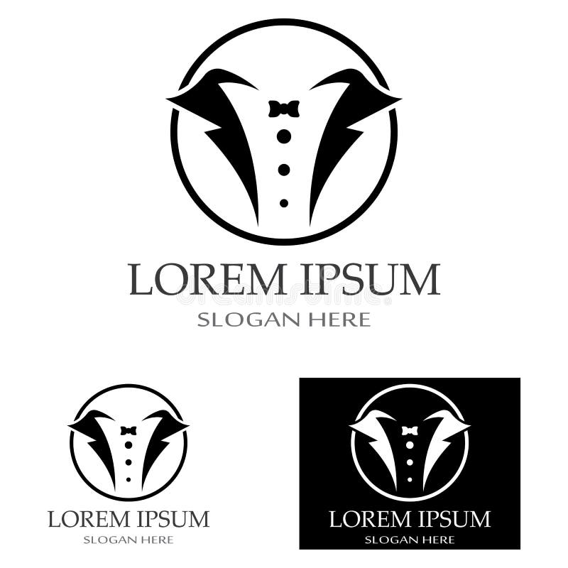 Tuxedo Logo Icon Vector Design Template Illustration Stock Vector ...