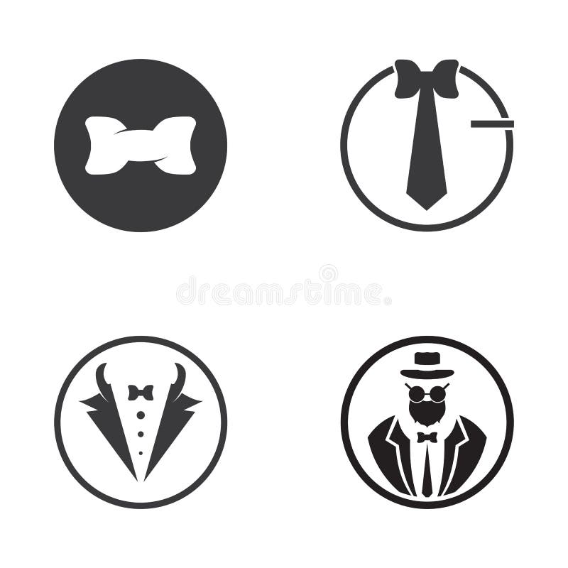 Tuxedo Logo Icon Vector Design Template Illustration Stock Vector ...
