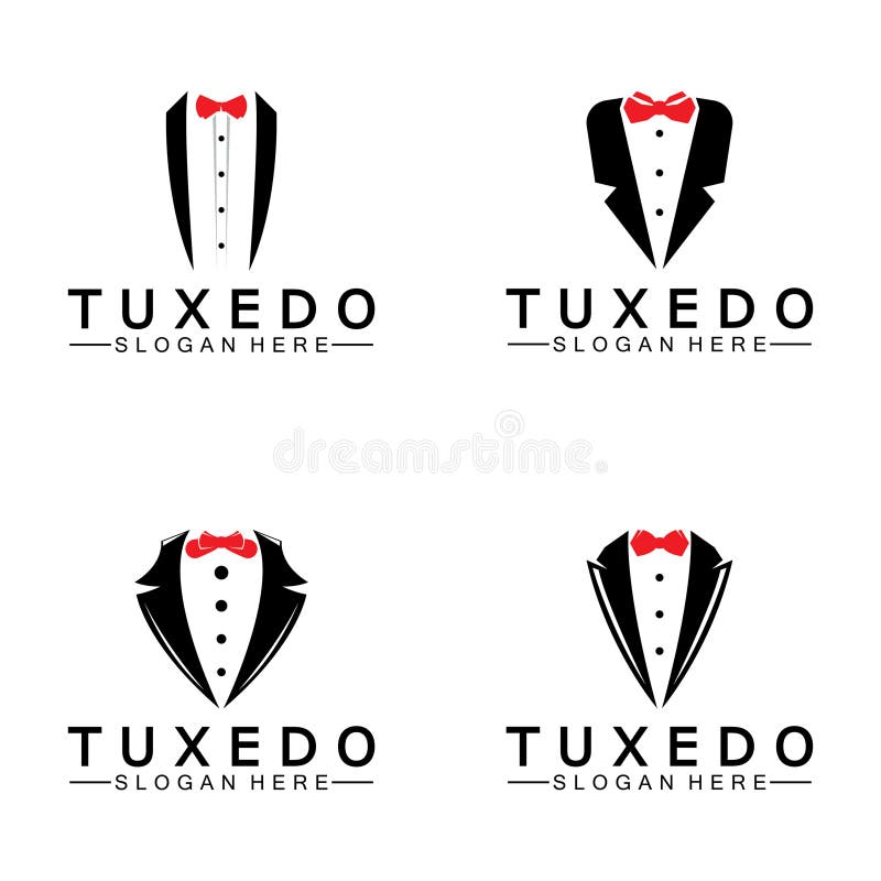 Tuxedo Logo Template Vector Icon Illustration Design Stock Vector ...