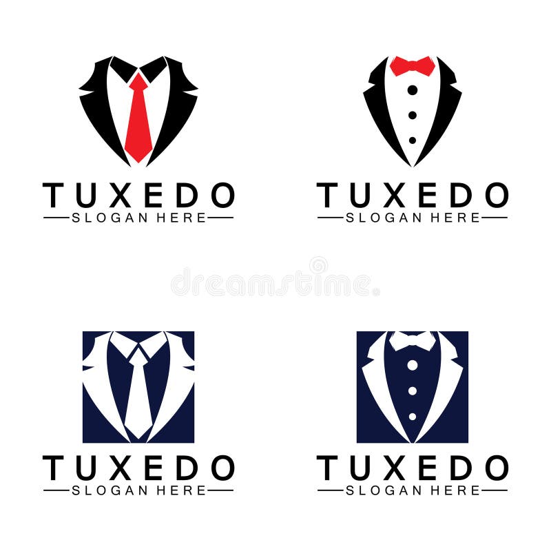Tuxedo Logo Template Vector Icon Illustration Design Stock Vector ...