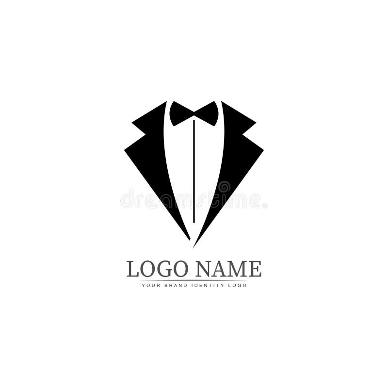 Tuxedo Logo Template Vector Icon Illustration Design Vector Stock ...