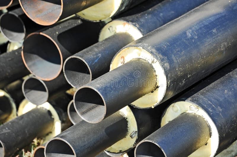 Tuyau D'acier Avec L'isolation Thermique Image stock - Image du ...
