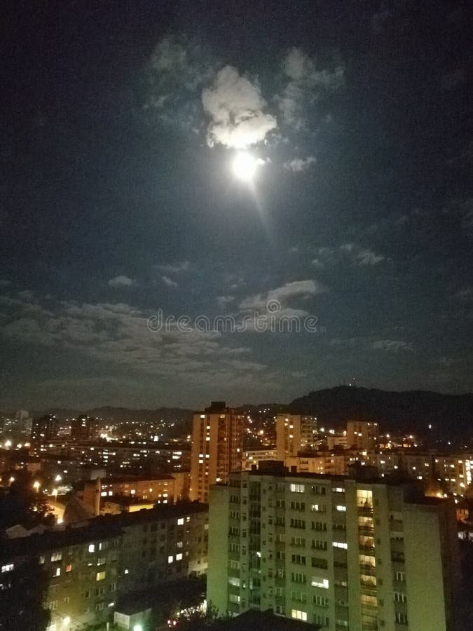 Tuzla night view stock image. Image of view, skyline - 162190329