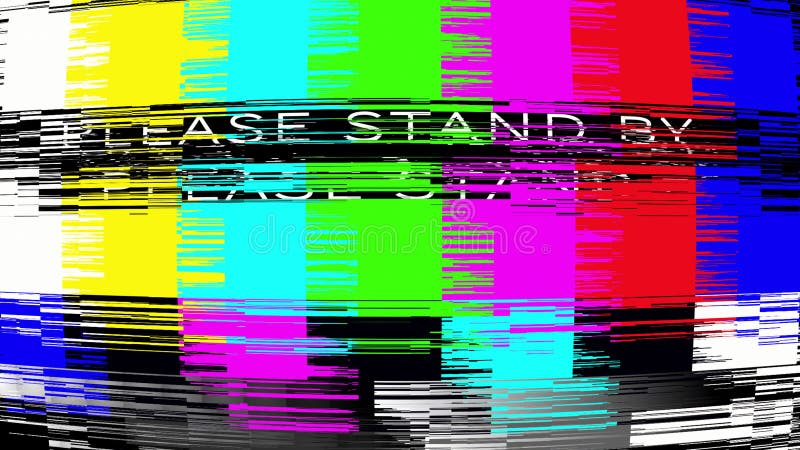 Bad Signal TV Technical Issue Stock Video - Video of backgrounds ...