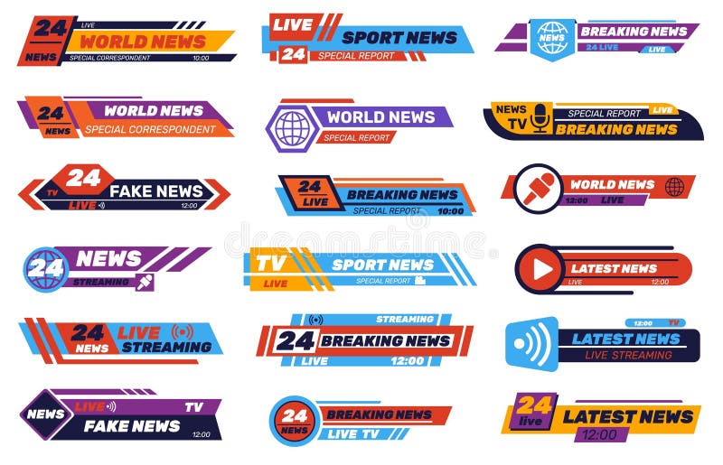 Breaking News Header Stock Illustrations – 2,151 Breaking News Header ...