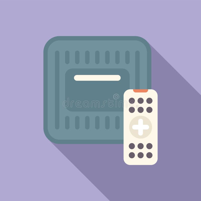 Tv Box and Remote Control for Watching Streaming Content Stock ...