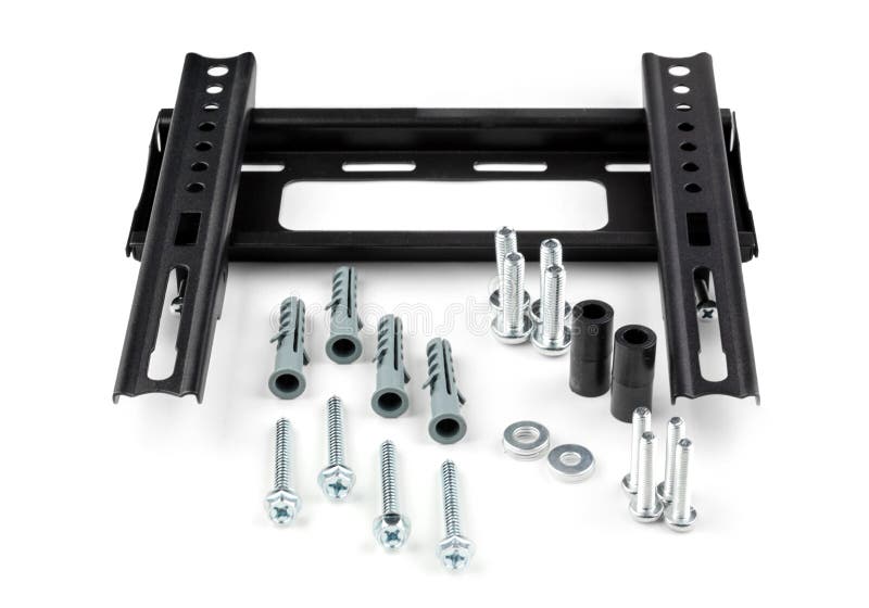 TV bracket LED display stock image. Image of chrome, metal - 88986985