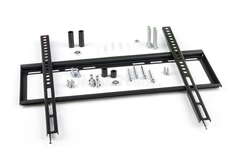 TV bracket LED display stock image. Image of isolated - 89384267