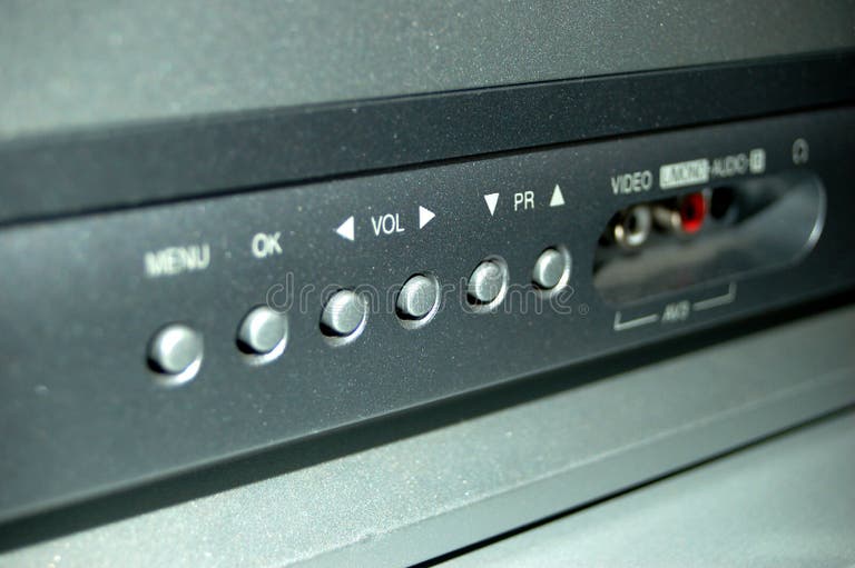 Tv buttons stock image. Image of signal, button, front - 1197049