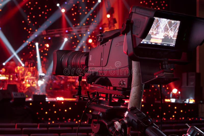 Tv camera stock photo. Image of display, commercial, camcorder - 37570100