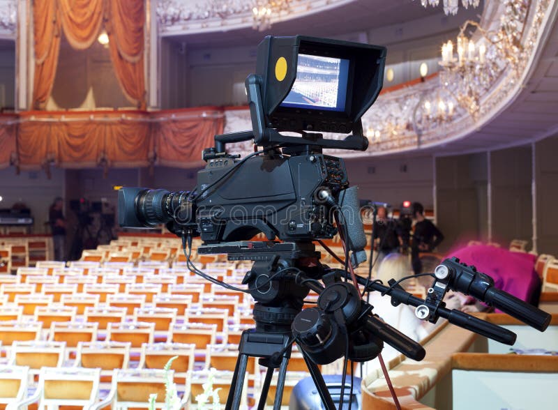 Recording TV Show In Studio Stock Photo - Image of display, broadcast ...