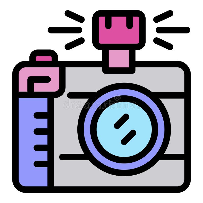 Tv Camera Icon Color Outline Vector Stock Illustration - Illustration ...