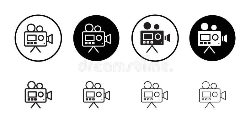 TV Camera Icon Isolated Flat Vector in Outline Stock Vector ...