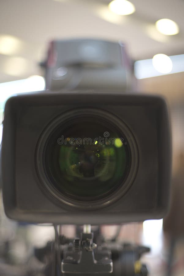 TV camera in recording stock photo. Image of video, light - 139002026