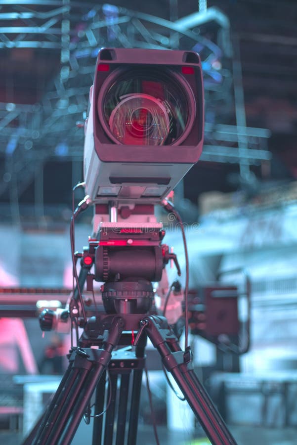 TV camera in recording stock photo. Image of show, broadcast - 274732630