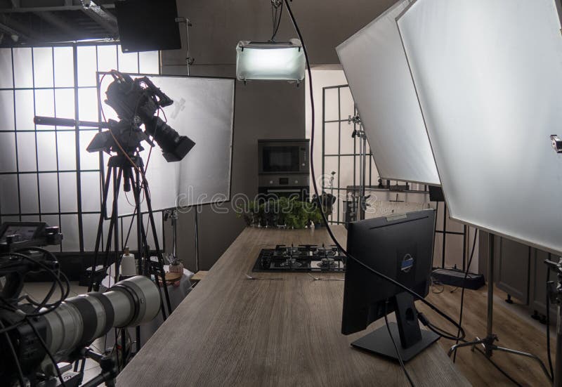 Tv Studio Empty Interview Stage Stock Photos - Free & Royalty-Free ...
