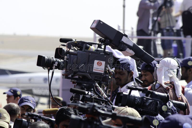 Tv cameraman editorial stock photo. Image of bangalore - 29604503