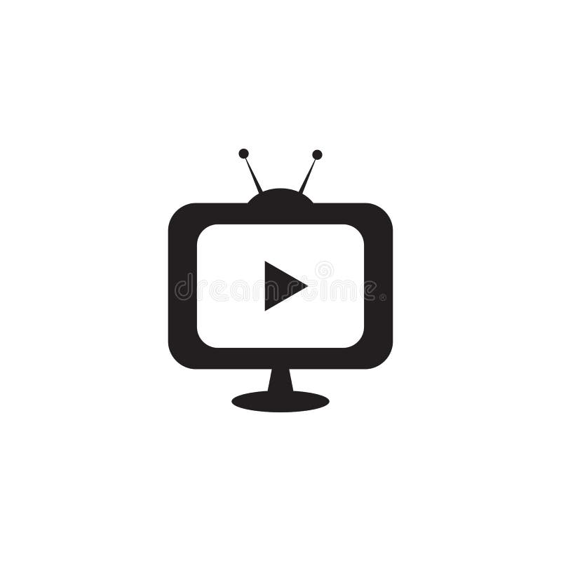 TV Channel Program Icon Logo Design Vector Template Stock Illustration ...