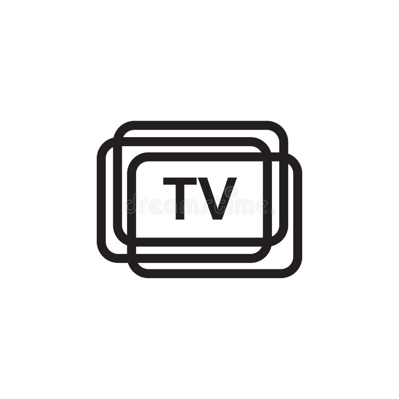 TV Channel Program Icon Logo Design Vector Template Stock Illustration ...