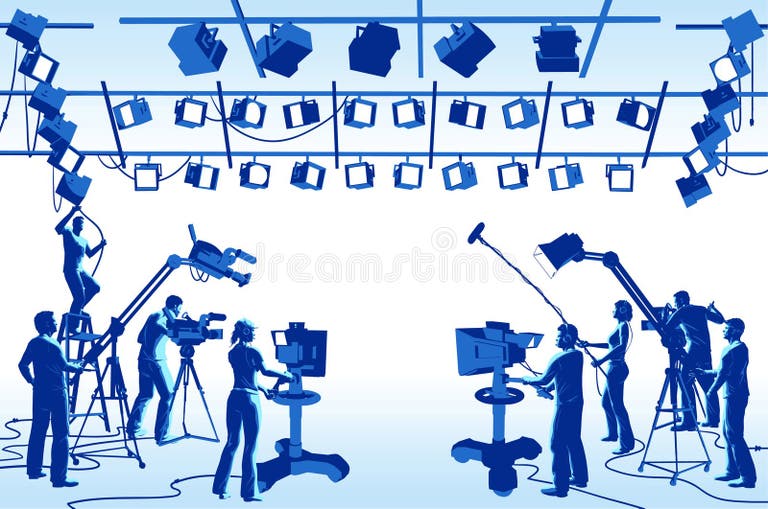 Tv Studio Vector Silhouette Stock Illustrations – 514 Tv Studio Vector ...
