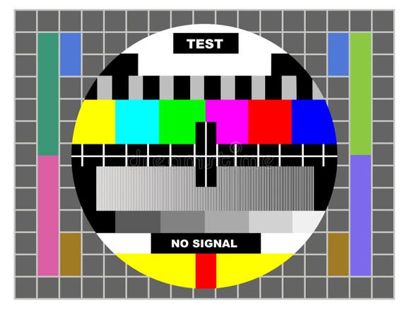 Tv color test pattern stock illustration. Illustration of communication ...