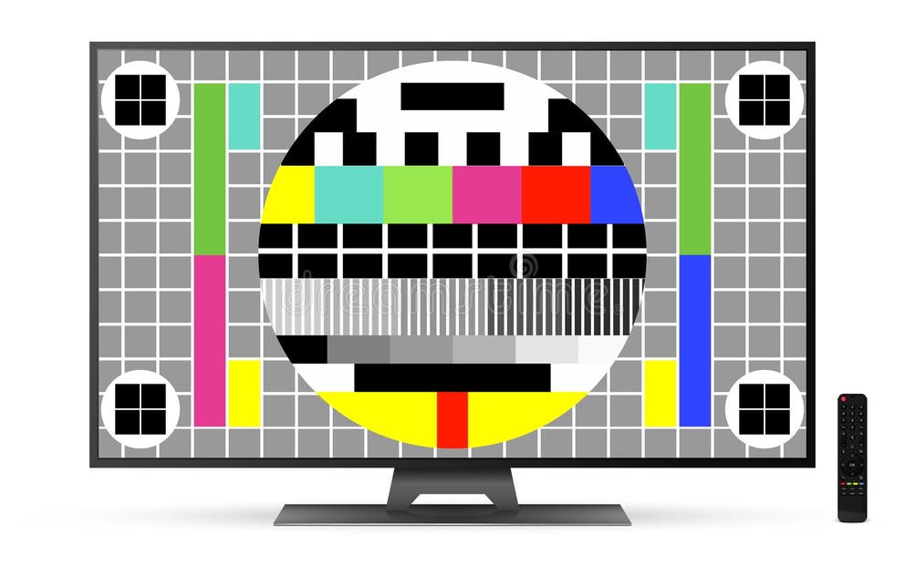 TV Color Test Pattern Screen Stock Vector - Illustration of screen ...
