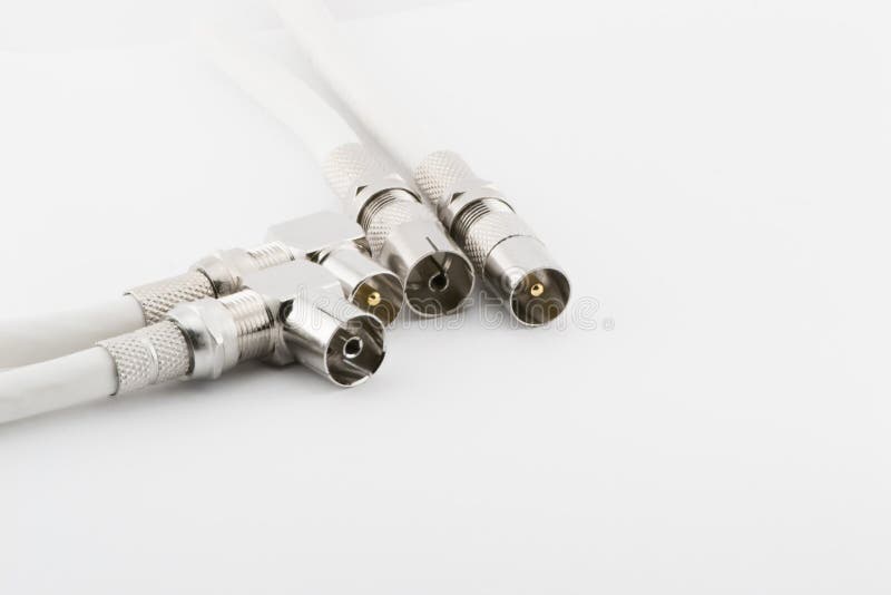TV Connectors of Different Types Stock Image - Image of communication ...