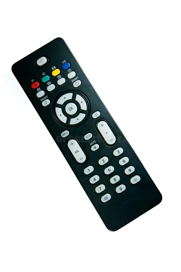 TV Television Remote Control Isolated with PNG File Stock Image - Image ...