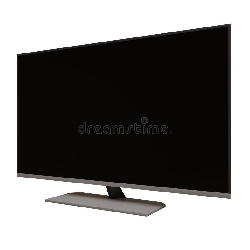 TV 3D Design Element stock illustration. Illustration of three - 305213430