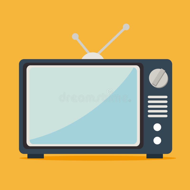Tv Design Over Yellow Background Vector Illustration Stock Vector ...