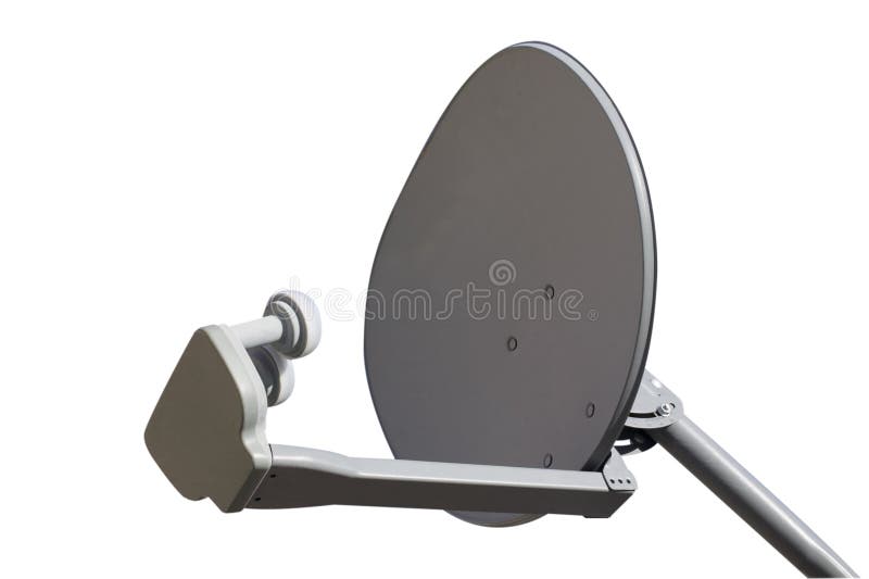 TV dish isolated stock image. Image of satellite, wireless - 4009521