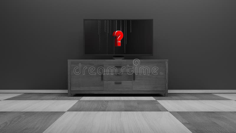 TV display 3D rendering stock illustration. Illustration of monitor ...