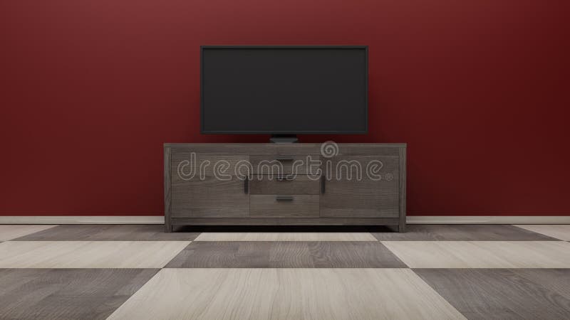 TV display 3D rendering stock illustration. Illustration of definition ...