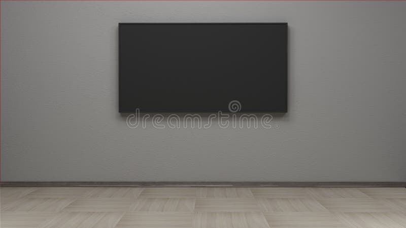 TV display 3D rendering stock illustration. Illustration of screen ...