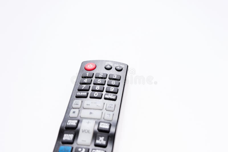 Tv Dvd Remote Control Isolated Stock Image - Image of button, broadcast ...