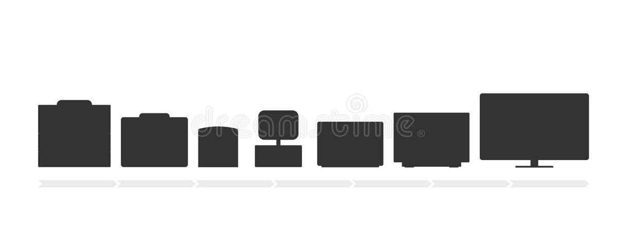 Tv Evolution Set Stock Illustrations – 38 Tv Evolution Set Stock ...