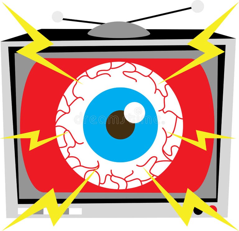 TV Eye Illustration stock vector. Illustration of popular - 21286521
