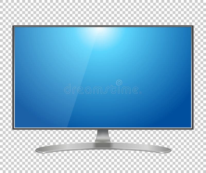 TV Flat Screen Lcd, Plasma Realistic Vector Stock Vector - Illustration ...