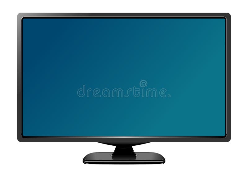 TV Flat, Screen Lcd Plasma. Realistic Vector Illustration. Stock Vector ...