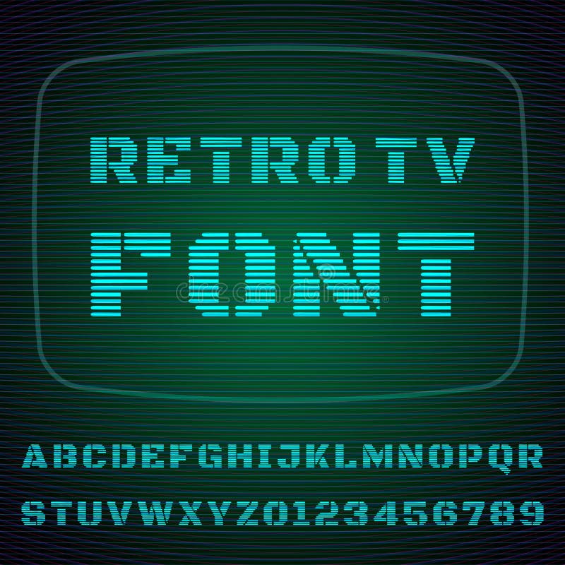 TV Font stock vector. Illustration of design, monitor - 84232134