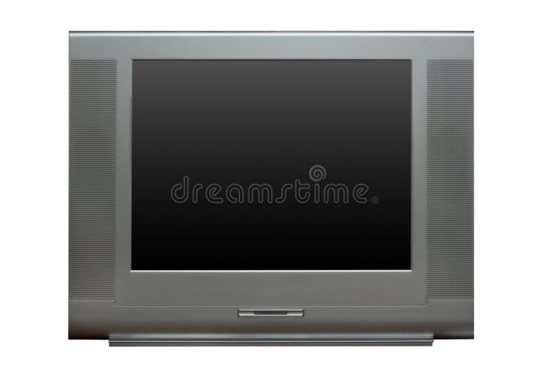 TV, front view stock image. Image of electrical, television - 4980279