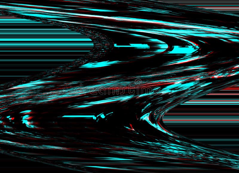 TV Glitch Error Background with Computer Screen and Digital Pixel Noise ...