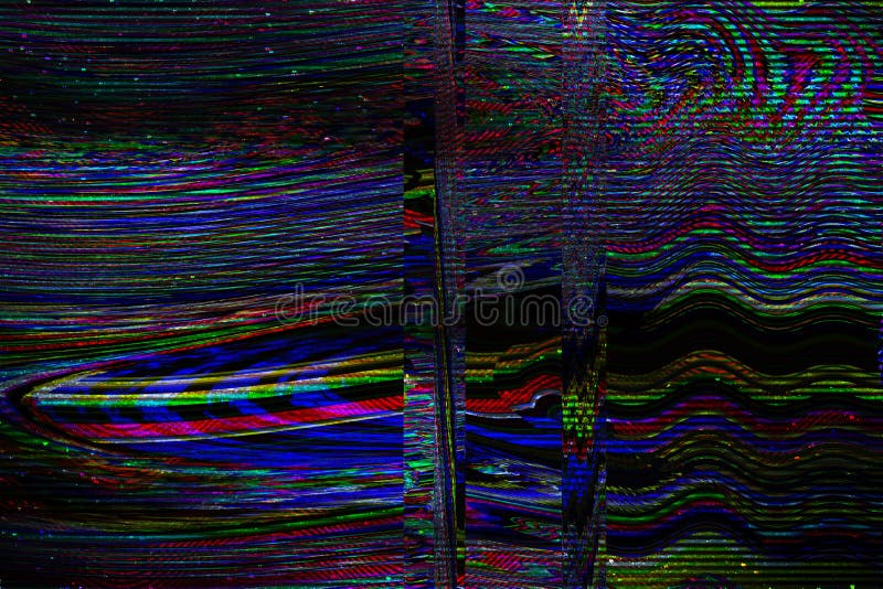 Tv Glitch Psychedelic Ruis Achtergrond Oude Vhs Scherm Error Digital ...