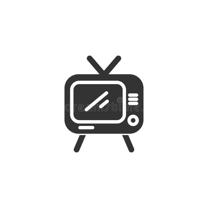 TV Icon in Simple Design. Vector Illustration Stock Vector ...