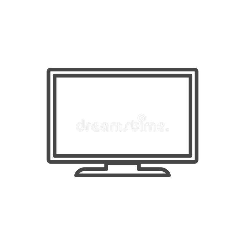 Tv Icons Set with Long Shadow Stock Vector - Illustration of cathode ...